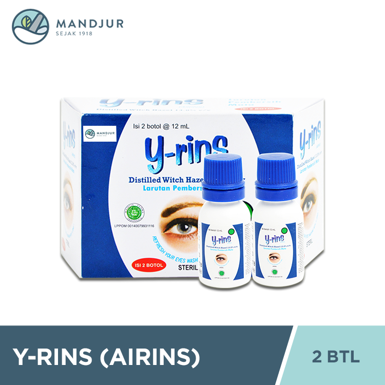 Jual Y-rins (AIRINS) Isi 2 Botol @ 12 mL - Obat Pembersih Mata | Shopee ...