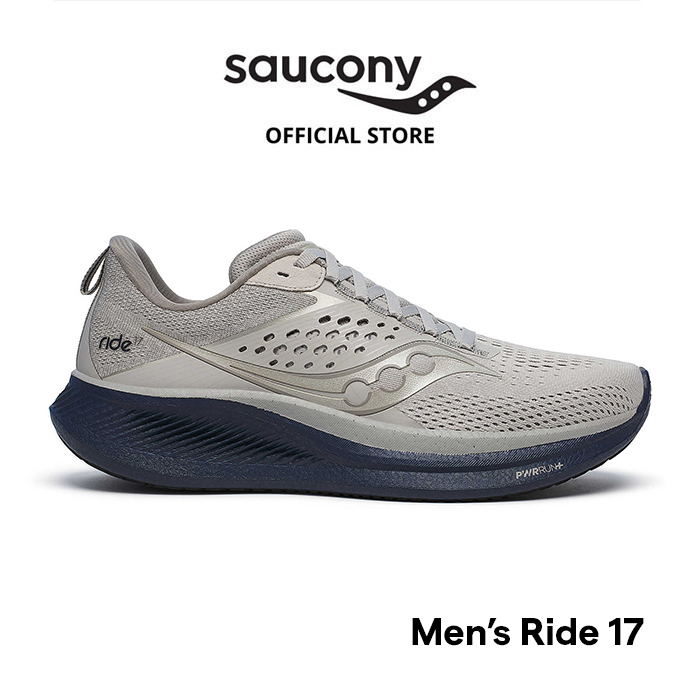 Jual Sepatu Lari Pria SAUCONY Shoes Ride 17 Men - Dove Navy | Shopee ...