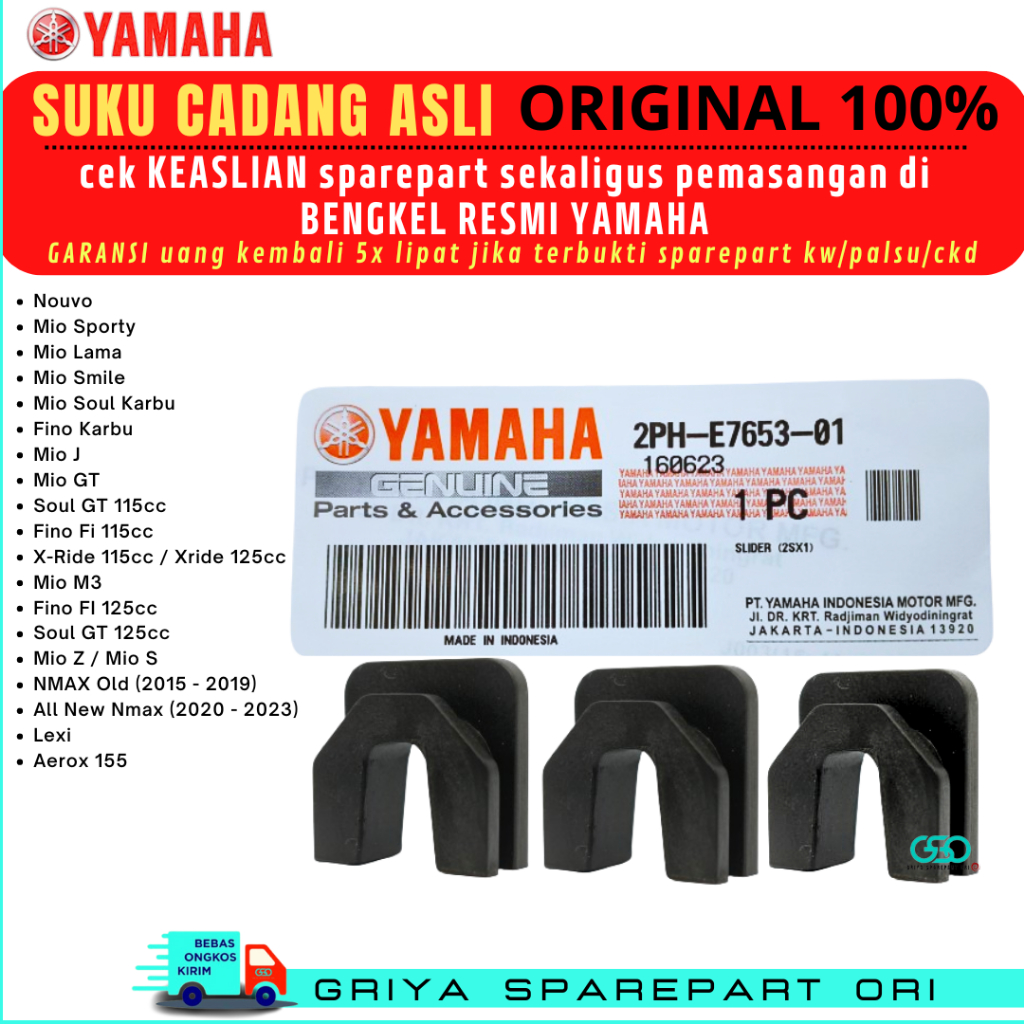Jual Slide piece Yamaha NMAX new Original Nmax old Lexi Aerox Original ...