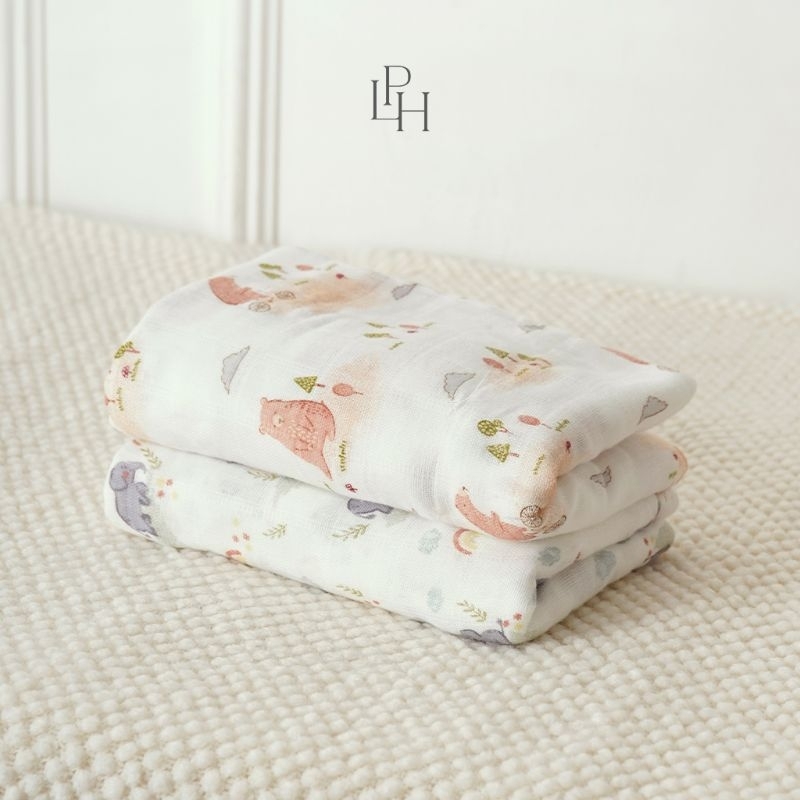 Jual Little PalmerHaus Muslin Swaddle | Kain Bedong Selimut Anak Bayi ...