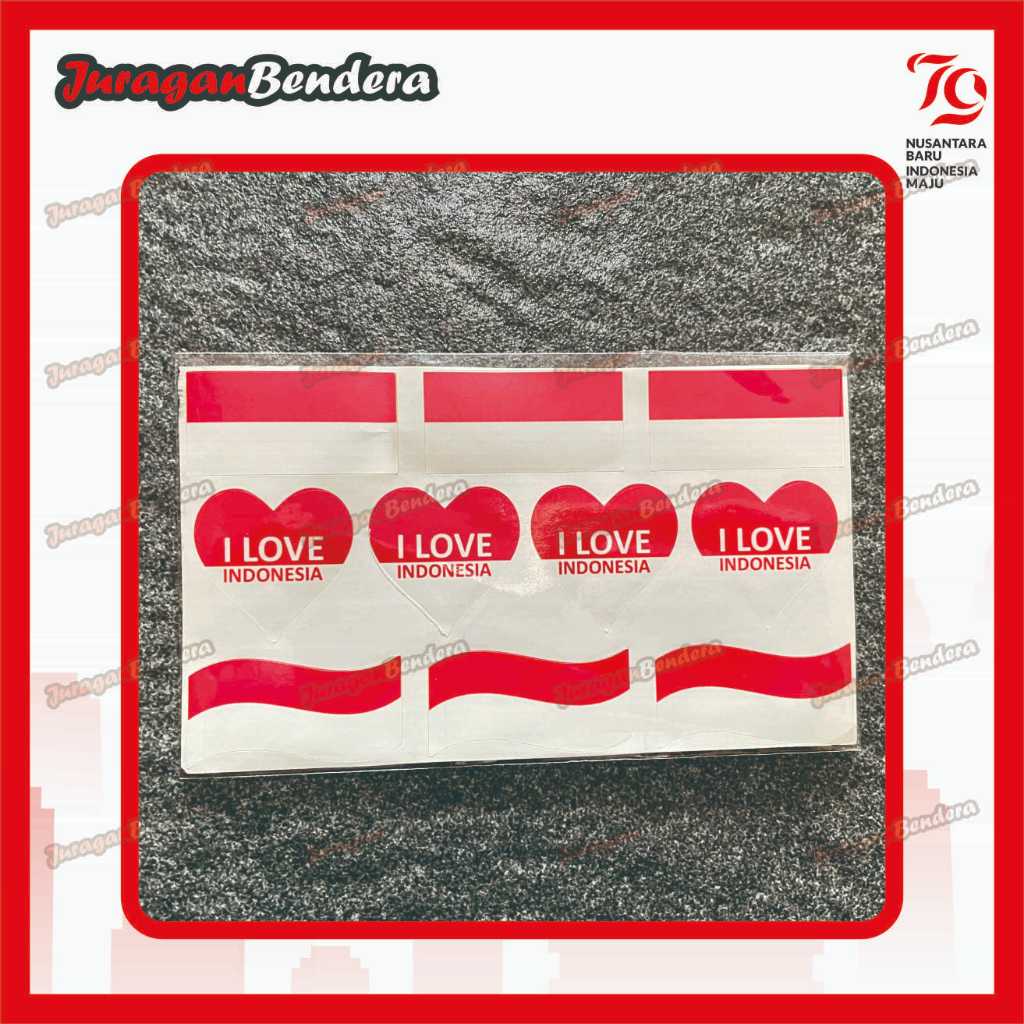 Jual Stiker Merah Putih / Stiker Indonesia isi 10stiker | Shopee Indonesia
