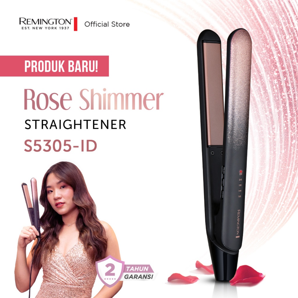 Jual Remington Catokan Pelurus Rambut Rose Shimmer S5305-ID | Shopee Indonesia