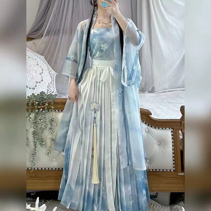 Jual Han Yu Kui Song Dynasty Hanfu Female 2024 New Summer Zhixia ...