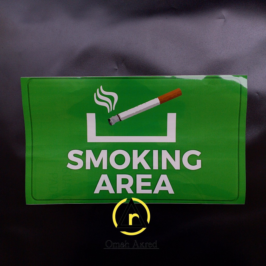 Jual Stiker Smoking Area - Stiker Kawasan Rokok - Stiker Vinyl | Shopee ...