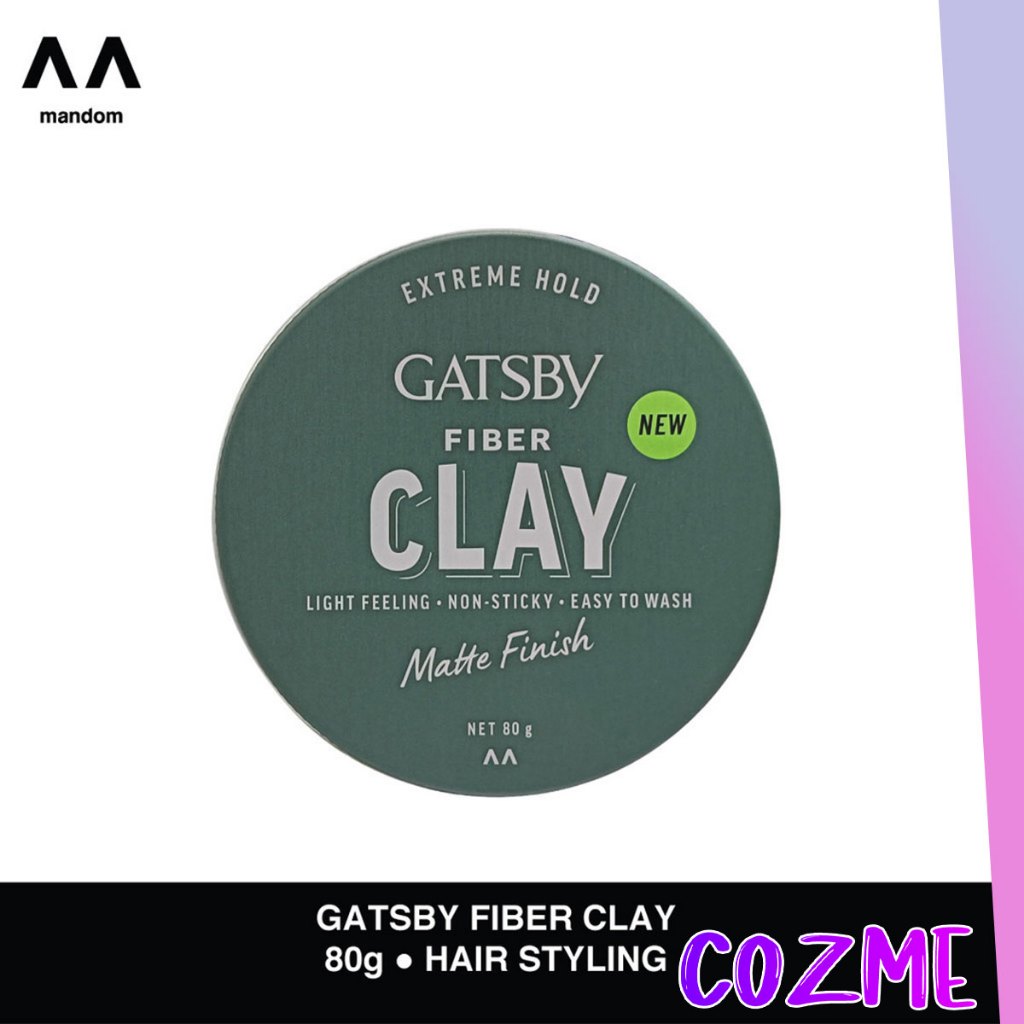 Jual GATSBY Hair Styling Fiber Clay Matte Finish 80gr | Shopee Indonesia