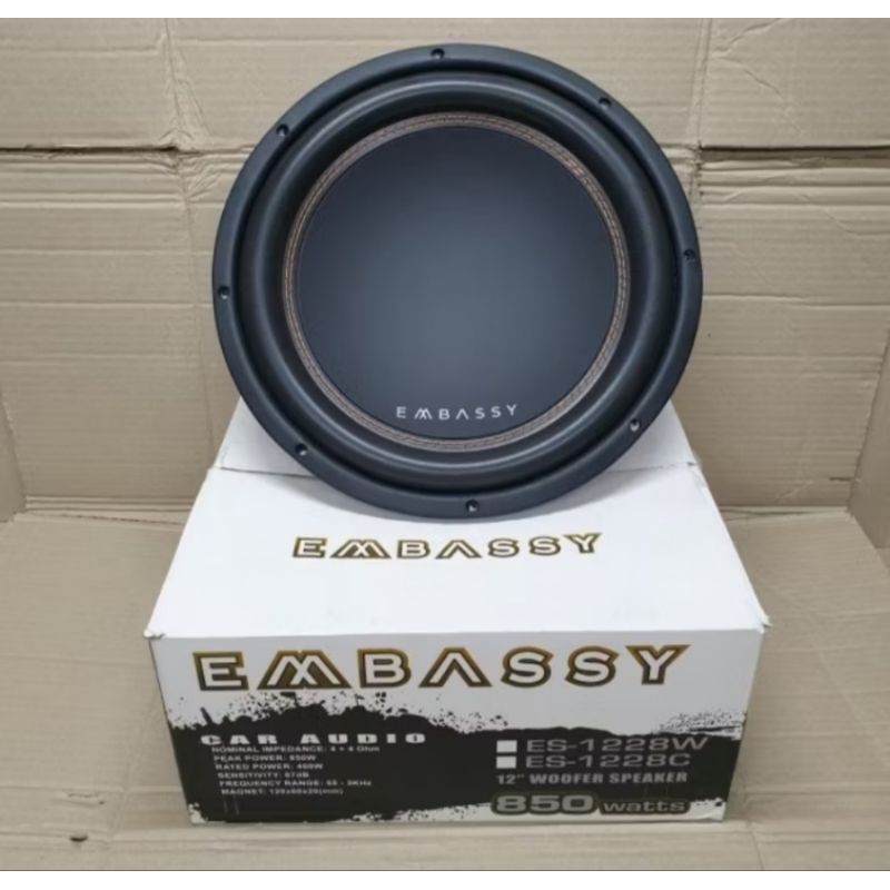Jual Subwoofer 12 Inch Double Coil EMBASSY ES-1228C | Shopee Indonesia