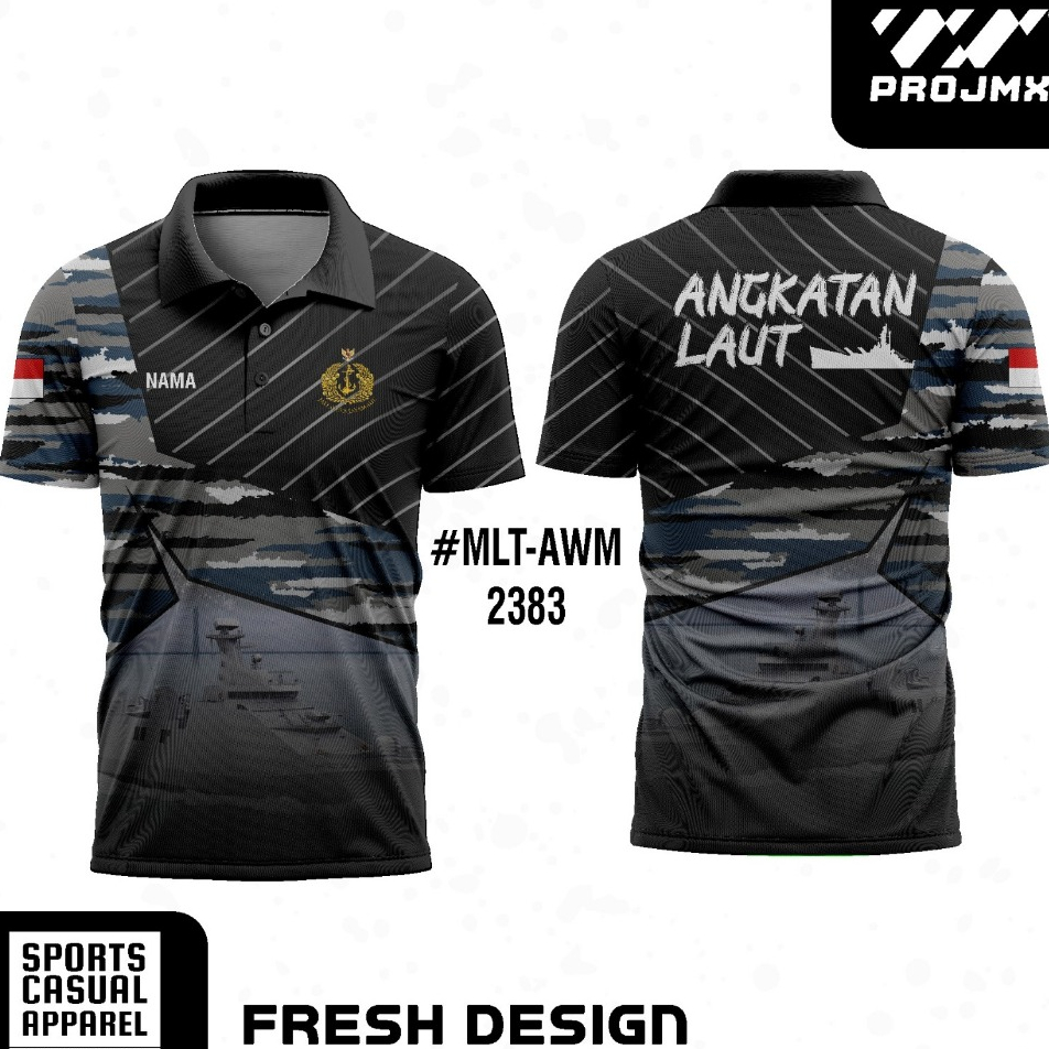Jual PROJMX - KAOS JERSEY TNI AL (BISA CUSTOM DESIGN) | Shopee Indonesia