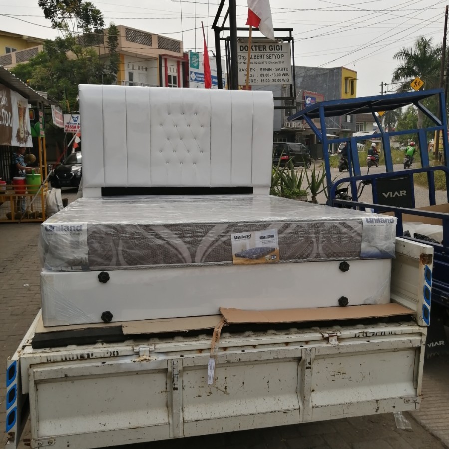 Jual divan sandaran tempat tidur untuk springbed dan kasur busa 160x200 ...