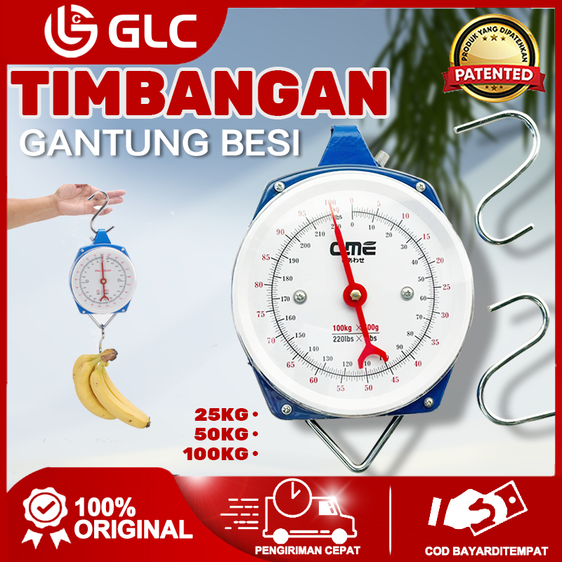 Jual Timbangan Gantung Besi 100 kg / Timbangan barang dus jarum 50 kg ...