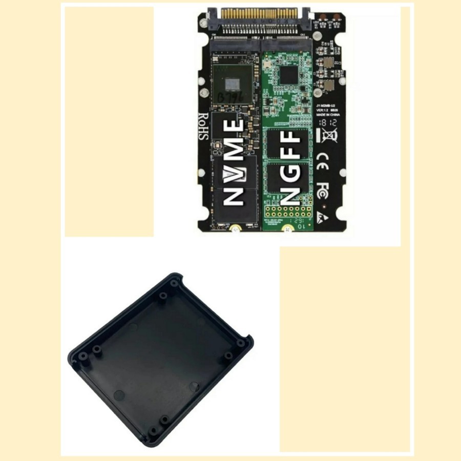 Jual Nvme and M.2 Ngff to Sas U.2 sata Male + Casing plastic | Shopee ...
