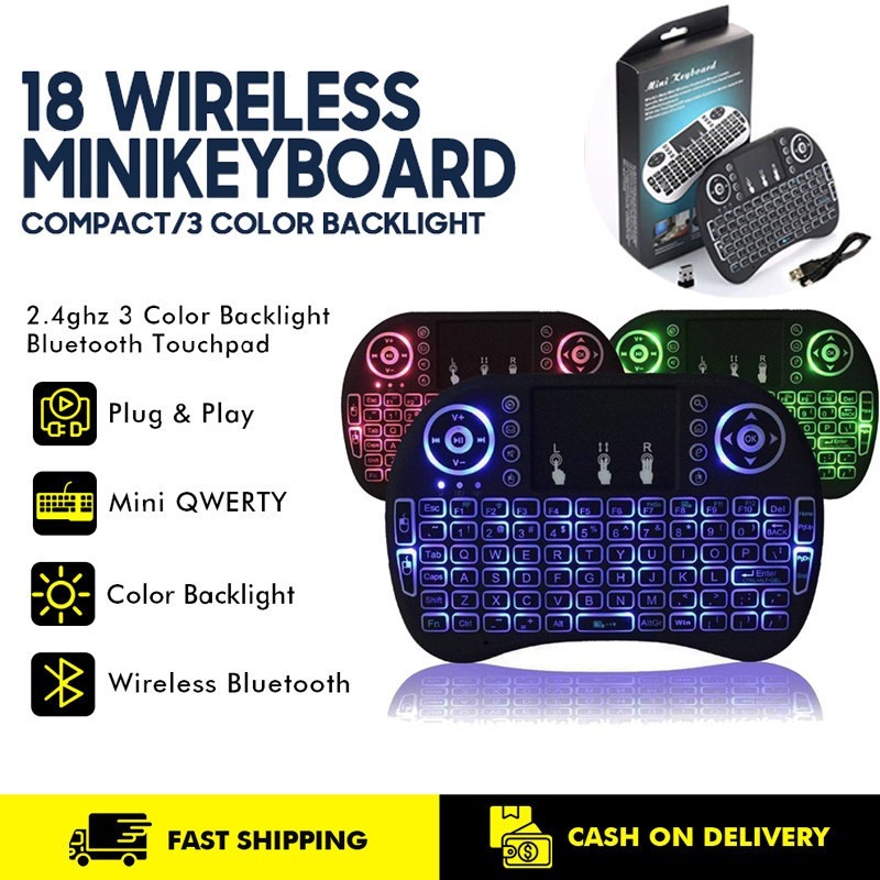 Jual Mini Keyboard Wireless i8 2.4G Handheld Keyboard For PC Android TV ...