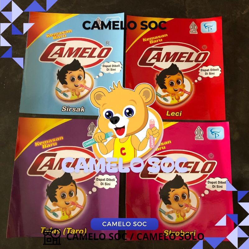 Jual Camelo 240Pcs / 24 Renceng Bebas Pilih Rasa Es Camelo bubuk Es ...