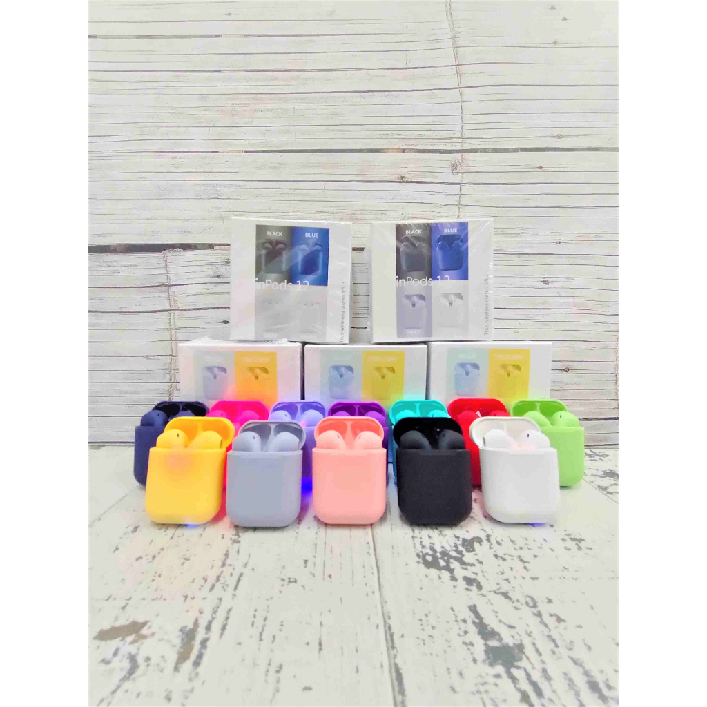 Jual Inpods 12 Macaron Headset Bluetooth i12 TWS Warna Macaron Wireless ...