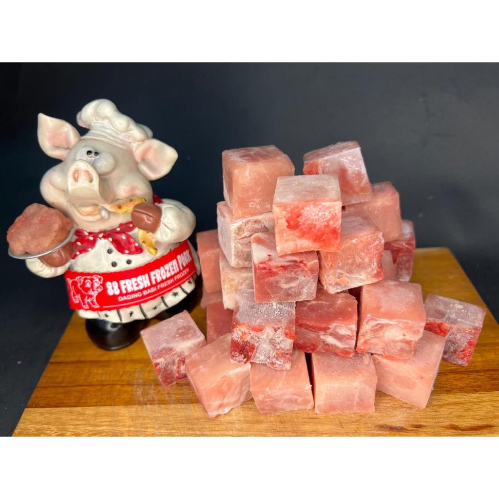 Jual Pork Cube / Daging babi PREMIUM potongan dadu (BABI ORGANIK ...