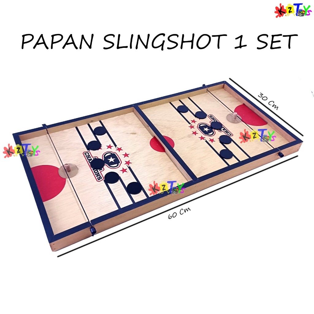 Jual MAINAN PAPAN OLAHRAGA DESKTOP FUN KELUARGA SLINGSHOT ARENA KAYU ...