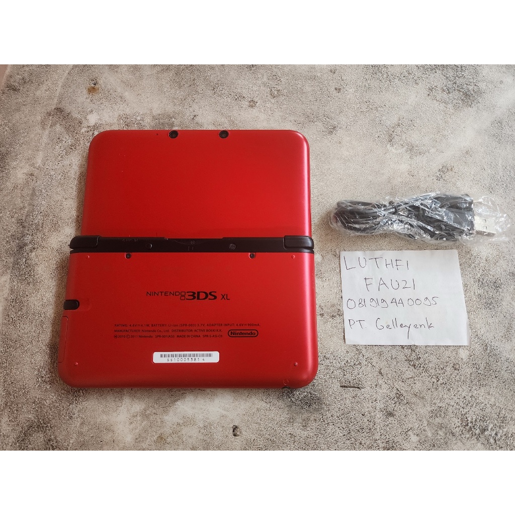 Jual Nintendo 3DS XL Red Black OFW CFW Luma by request 07 | Shopee ...