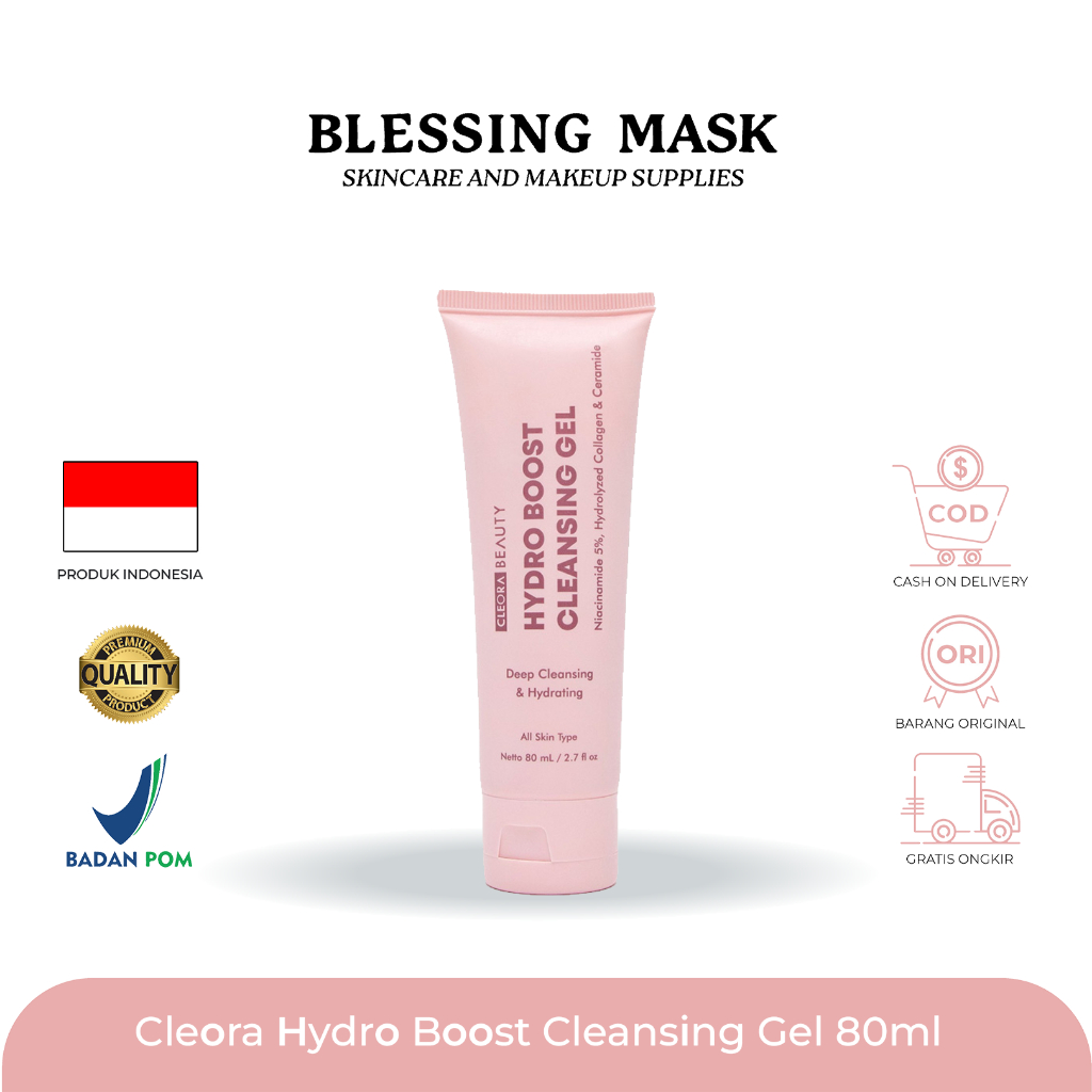 Jual Cleora Hydro Boost Cleansing Gel | Facial Wash Brightening With ...