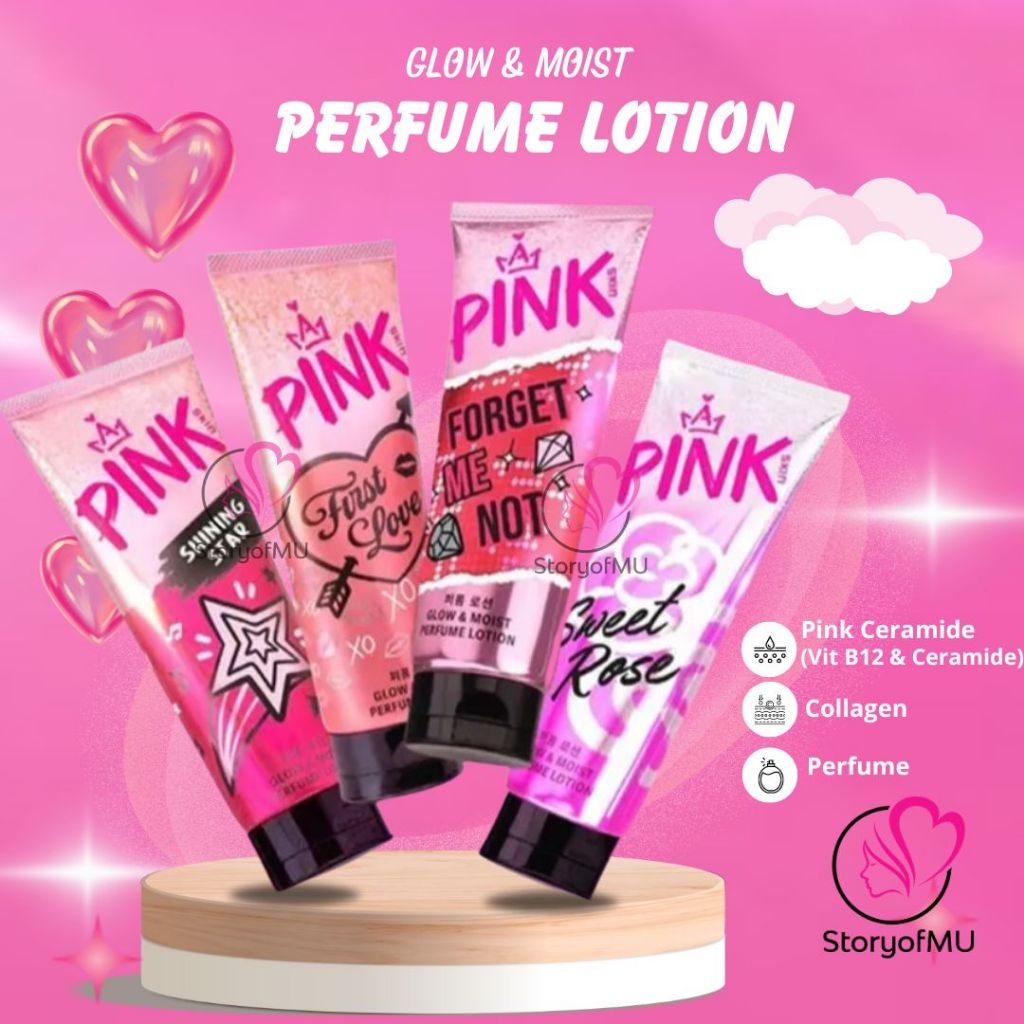 Jual Pink Skin Perfume Lotion 180ml Parfum Lotion Hand Body Lotion