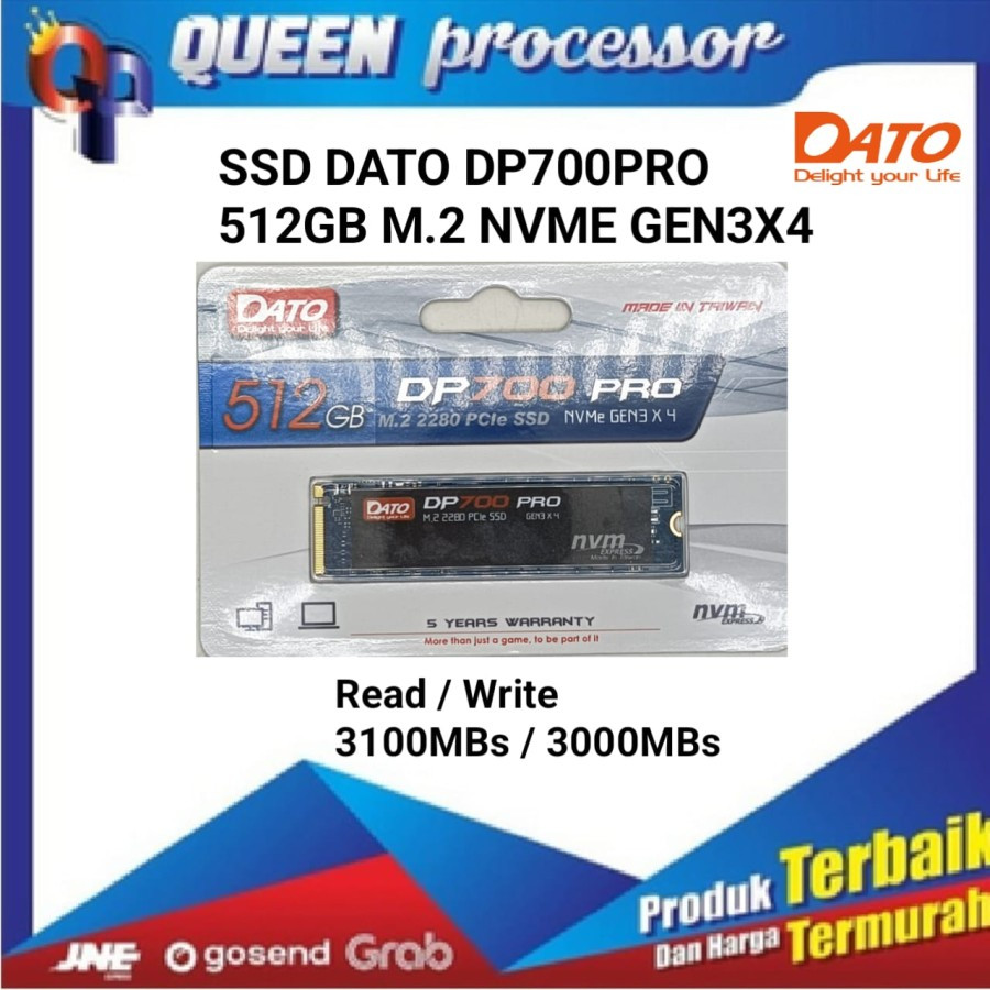 Jual SSD DATO DP700 PRO 512GB M2 NVME GEN3X4 | Shopee Indonesia
