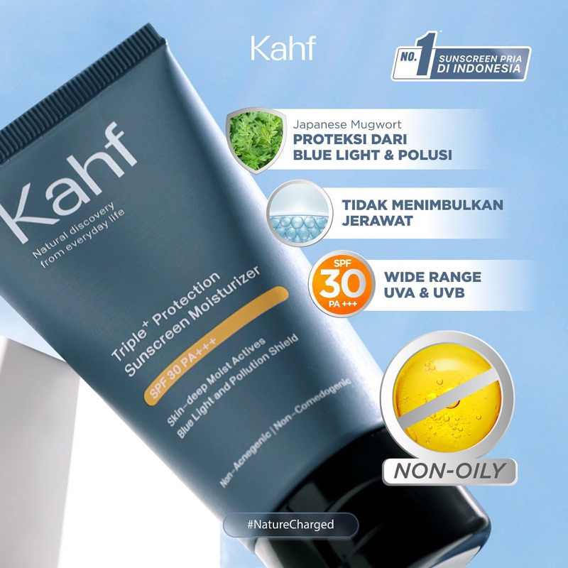 Jual DC KAHF For Men Triple Protection Sunscreen Moisturizer SPF 30 PA ...