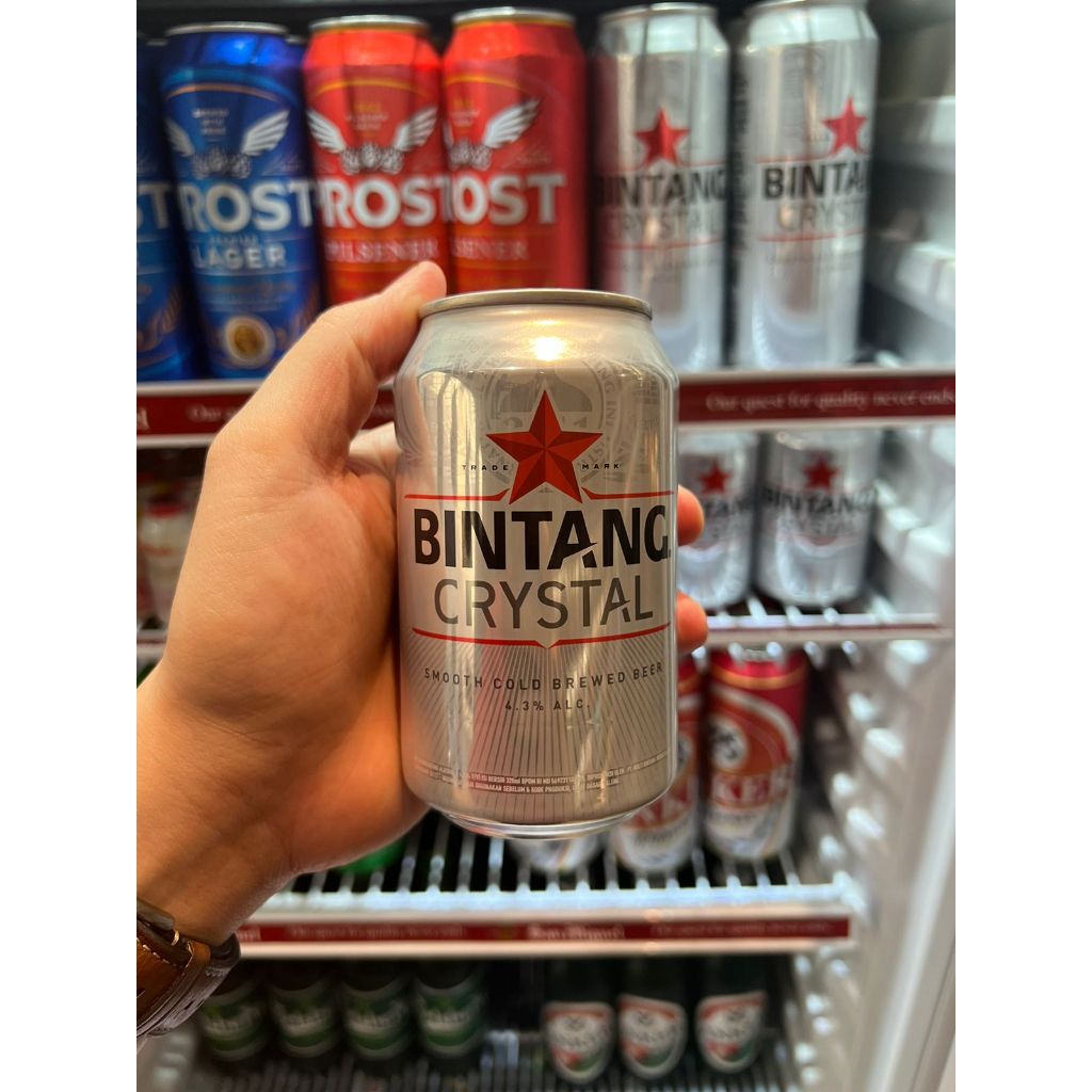 Jual BIR BINTANG CRYSTAL 320 ML CAN KALENG KECIL | Shopee Indonesia