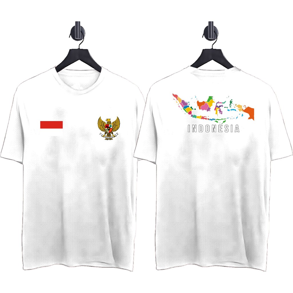 Jual KAOS PETA WARNA DIRGAHAYU REPUBLIK INDONESIA HUT RI 79 PANITIA AGUSTUSAN LENGAN PANJANG ...
