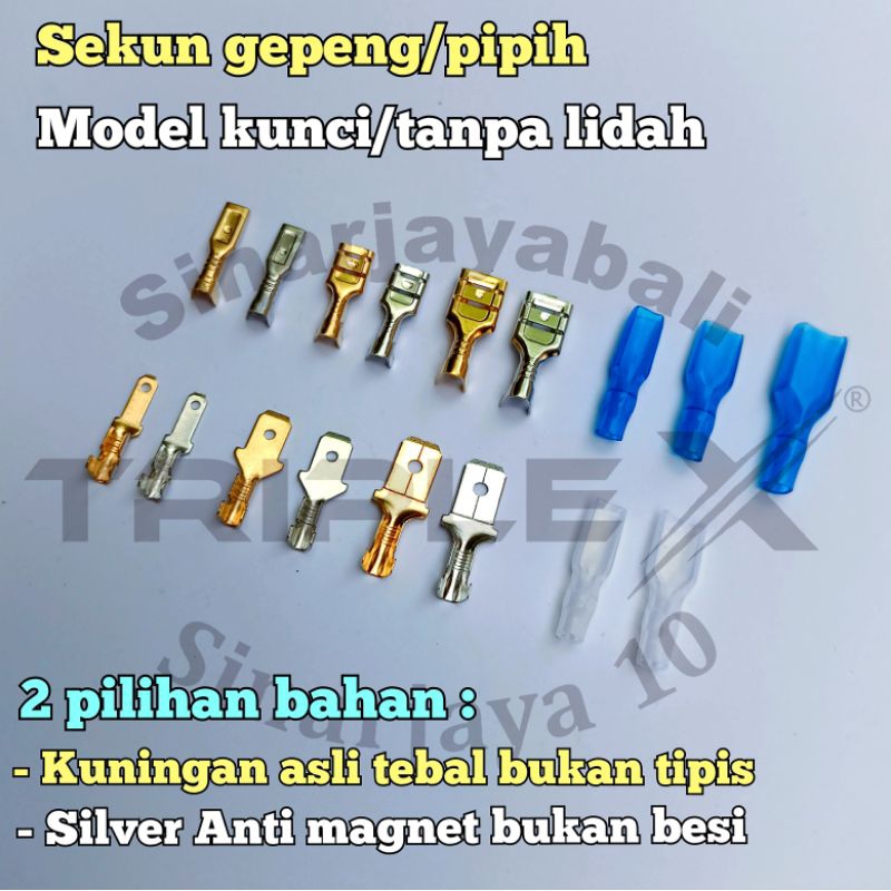 Jual sekun kabel skun kecil sedang besar motor mobil konektor terminal ...