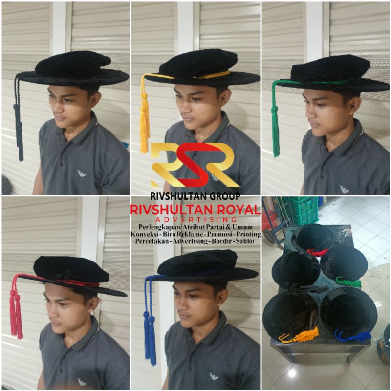 Jual Topi Toga Senat Topi Toga Guru Besar Topi Toga Rektor Topi Wisuda ...