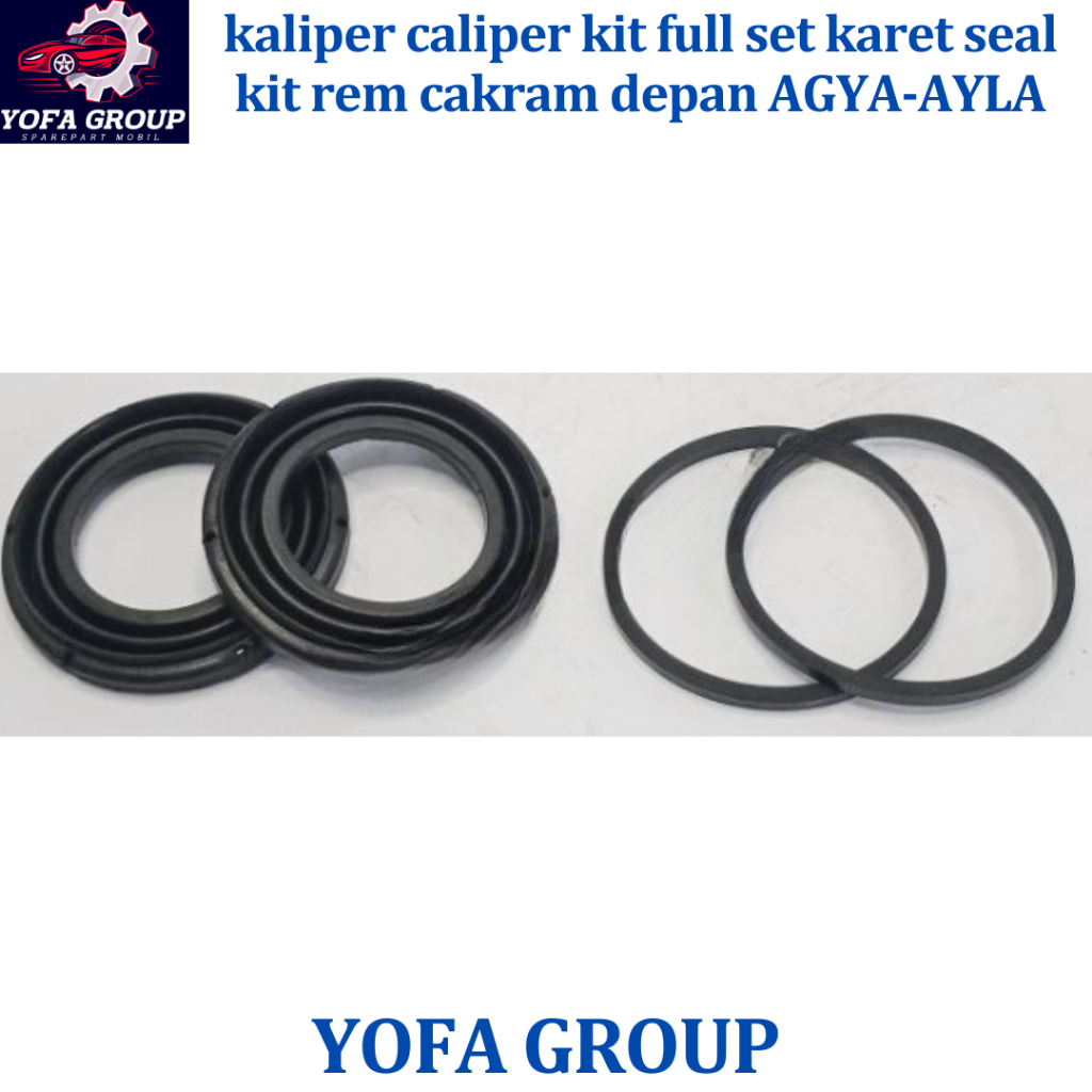 Jual SPAREPART MOBIL kaliper caliper kit full set karet seal kit rem cakram depan AGYA-AYLA ...