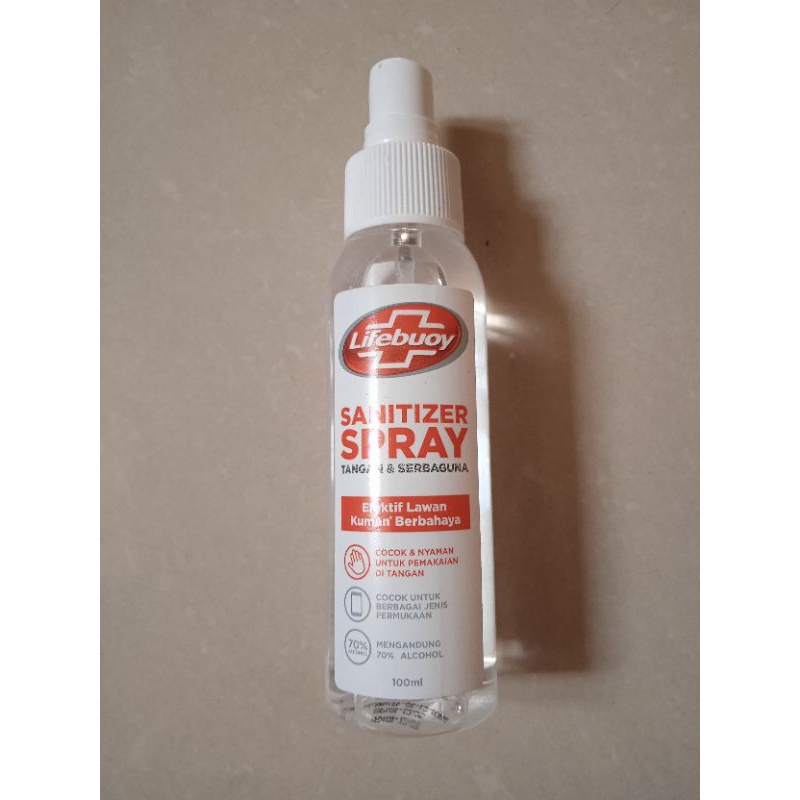 Jual (100 ml)Lifebuoy SANITIZER SPRAY tanpa tutup | Shopee Indonesia