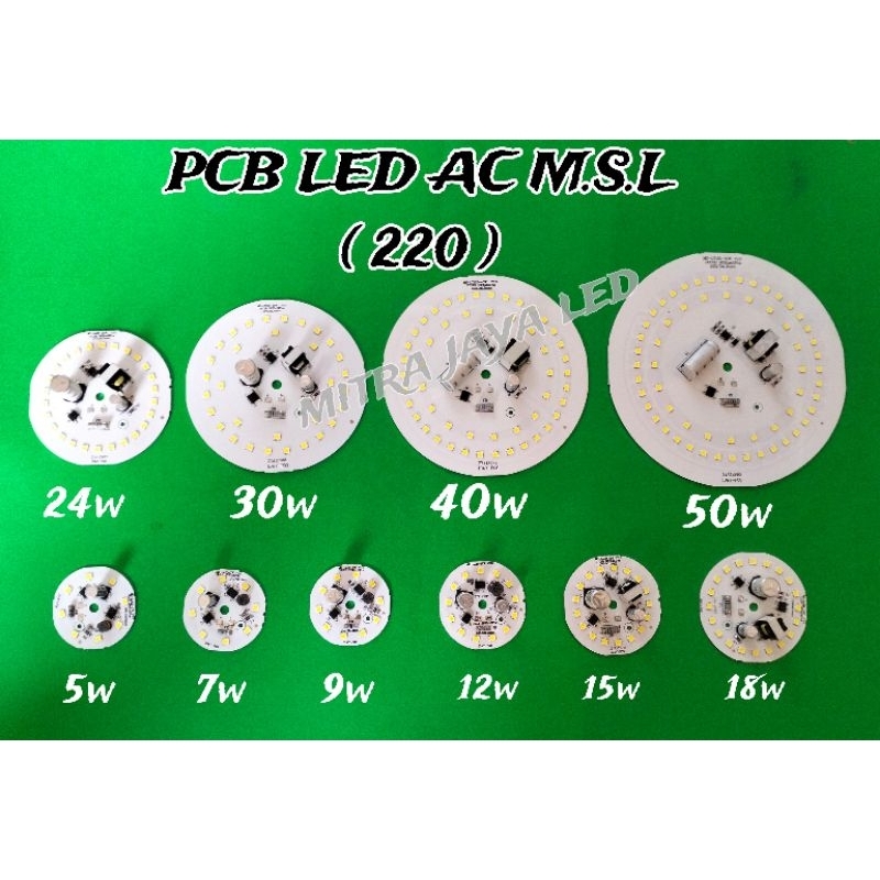 Jual PCB LED AC MSL (220) kabel sudah terpasang | Shopee Indonesia