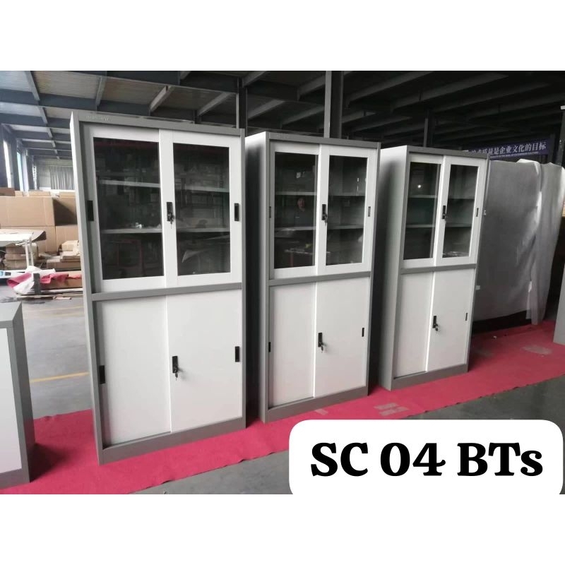 Jual Lemari arsip 2p stengah kaca// pintu sleding - 3 rak // importa-SC ...