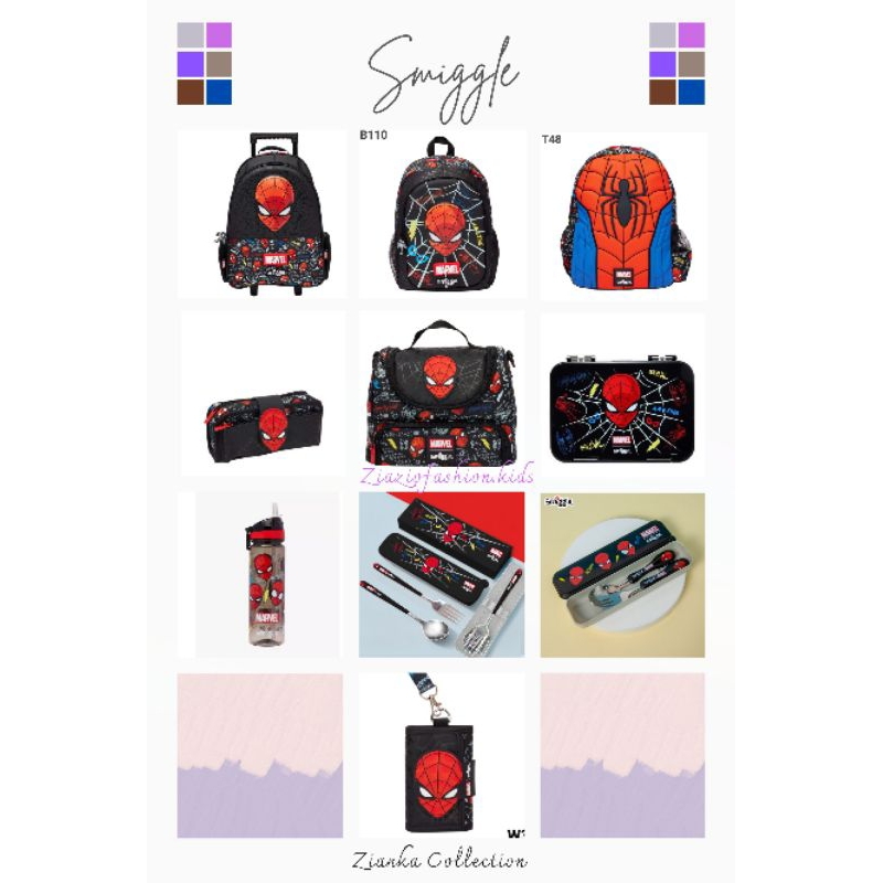 Jual SMIGGLE SET BACKPACK SERIES SPIDERMAN | Shopee Indonesia