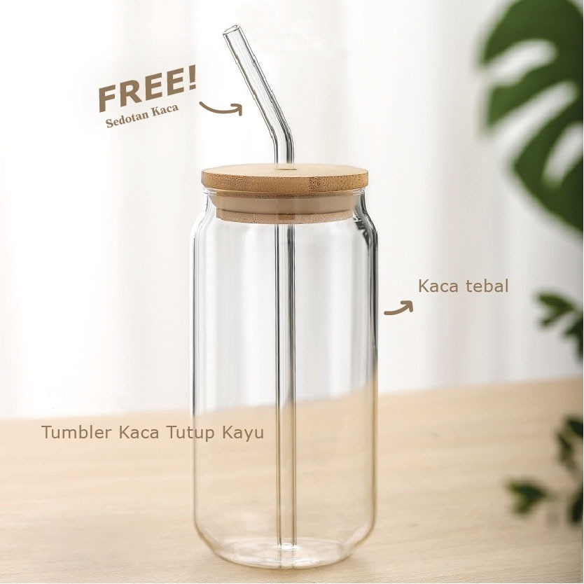Jual BI | Gelas Kaca Gelas Mug / Gelas Jar Gelas Kaca Estetik Cafe 350 ...