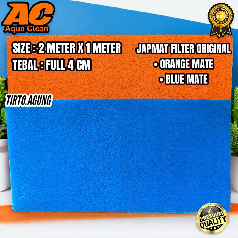 Jual JAPMAT LEMBARAN 2x1 METER TEBAL FULL 4CM JAPMATE BIRU ORANGE BLUE ...