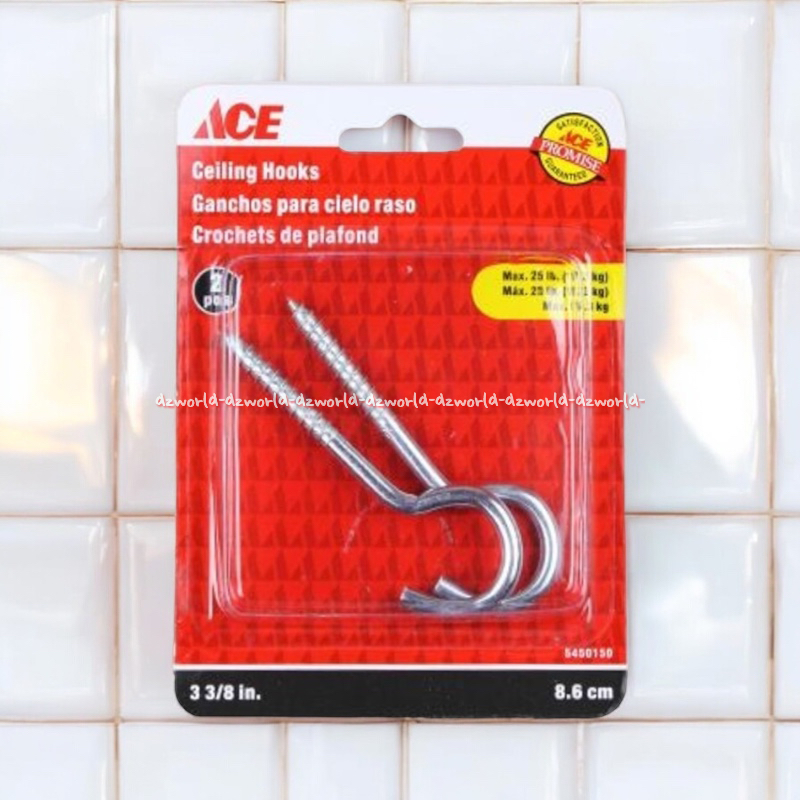 Jual Ace Ceilling Hooks 8.6cm Alat Gantungan Skrup Kait Yang Melengkung ...