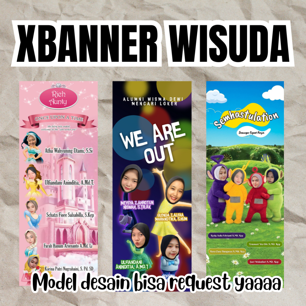 Jual JASA DESAIN / EDIT BANNER WISUDA PARODI / CUSTOM | Shopee Indonesia