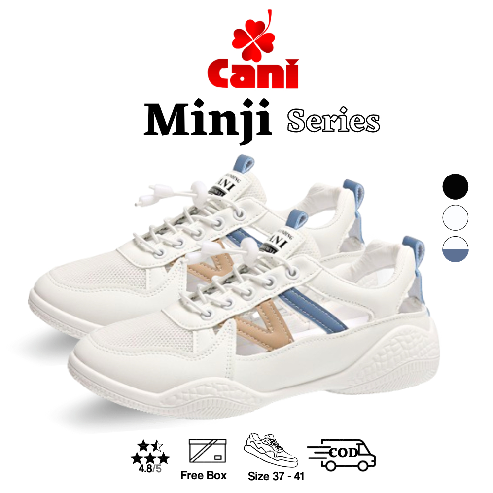 Jual Cani "Free Box" Size (37 - 41) Minji Sepatu Sneakers Wanita Casual ...