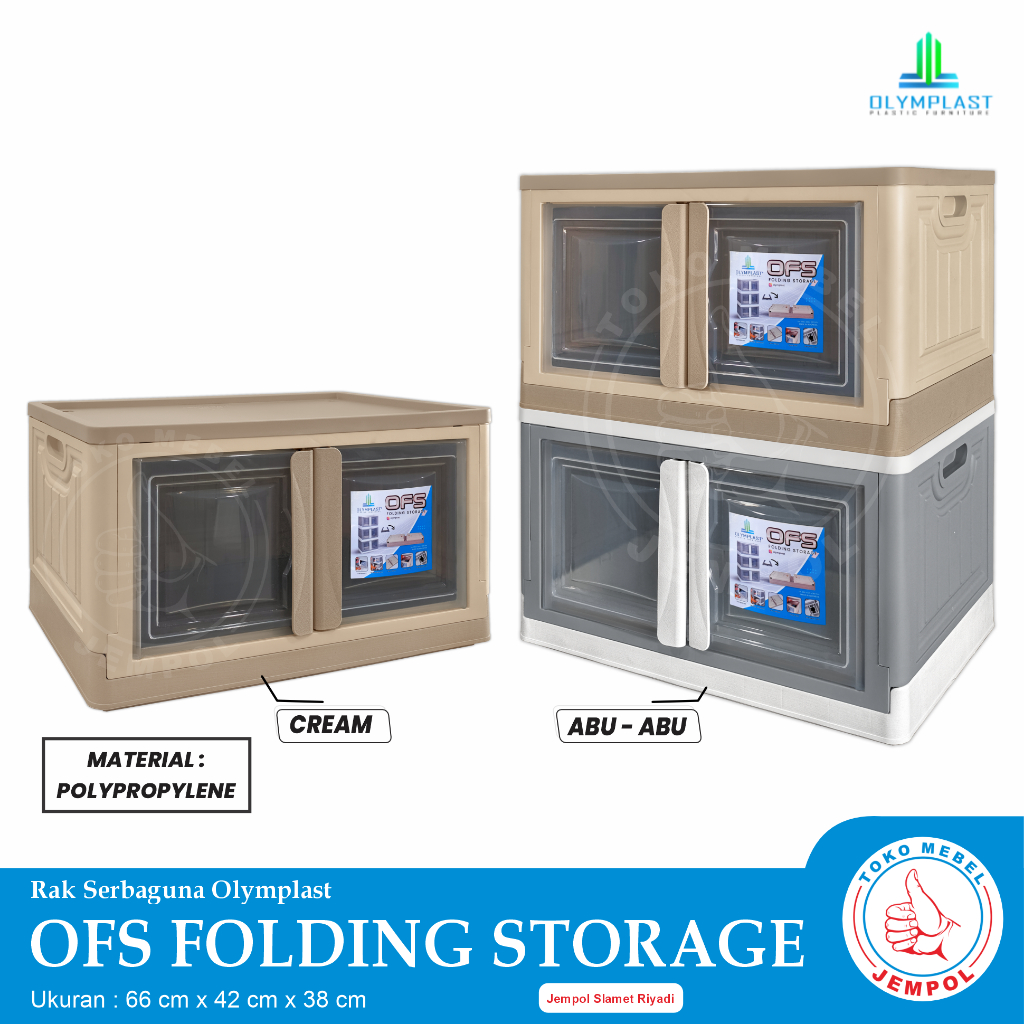 Jual Rak Box / Laci Plastik Olymplast Lipat OFS Folding Storage Rak ...