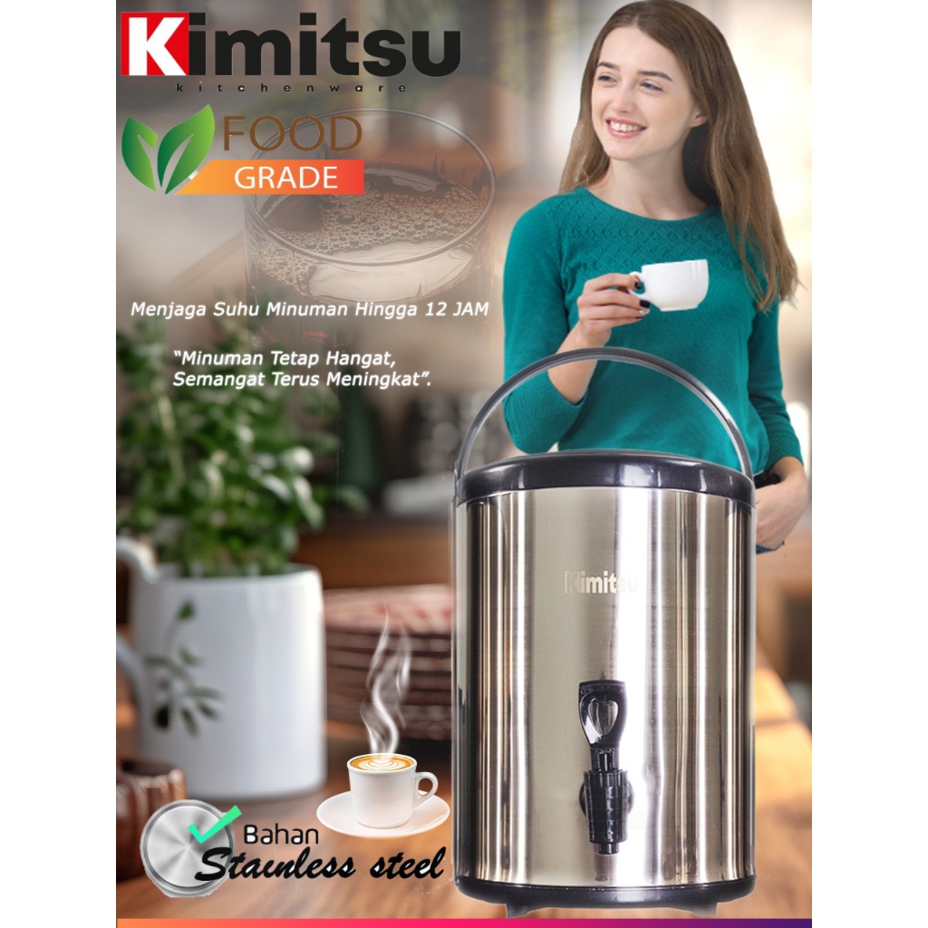 Jual Dispenser Termos Es & Panas Jaga Suhu 12 jam Stainless Steel ...