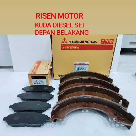 Jual BRAKE PAD BRAKE SHOE KUDA KAMPAS REM SET DEPAN BELAKANG KUDA | Shopee Indonesia