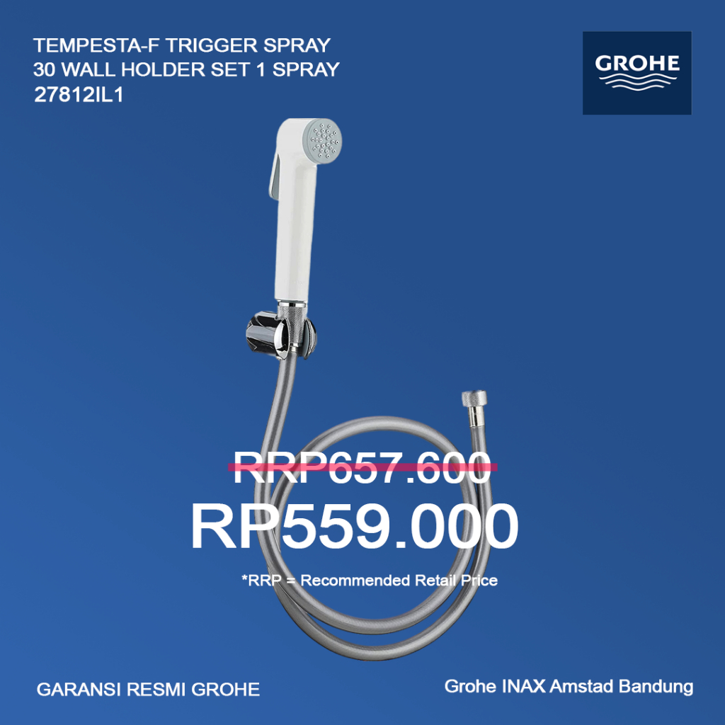 Jual Grohe 27812 IL1 (Tempesta-F Trigger Spray White Set) | Shopee ...
