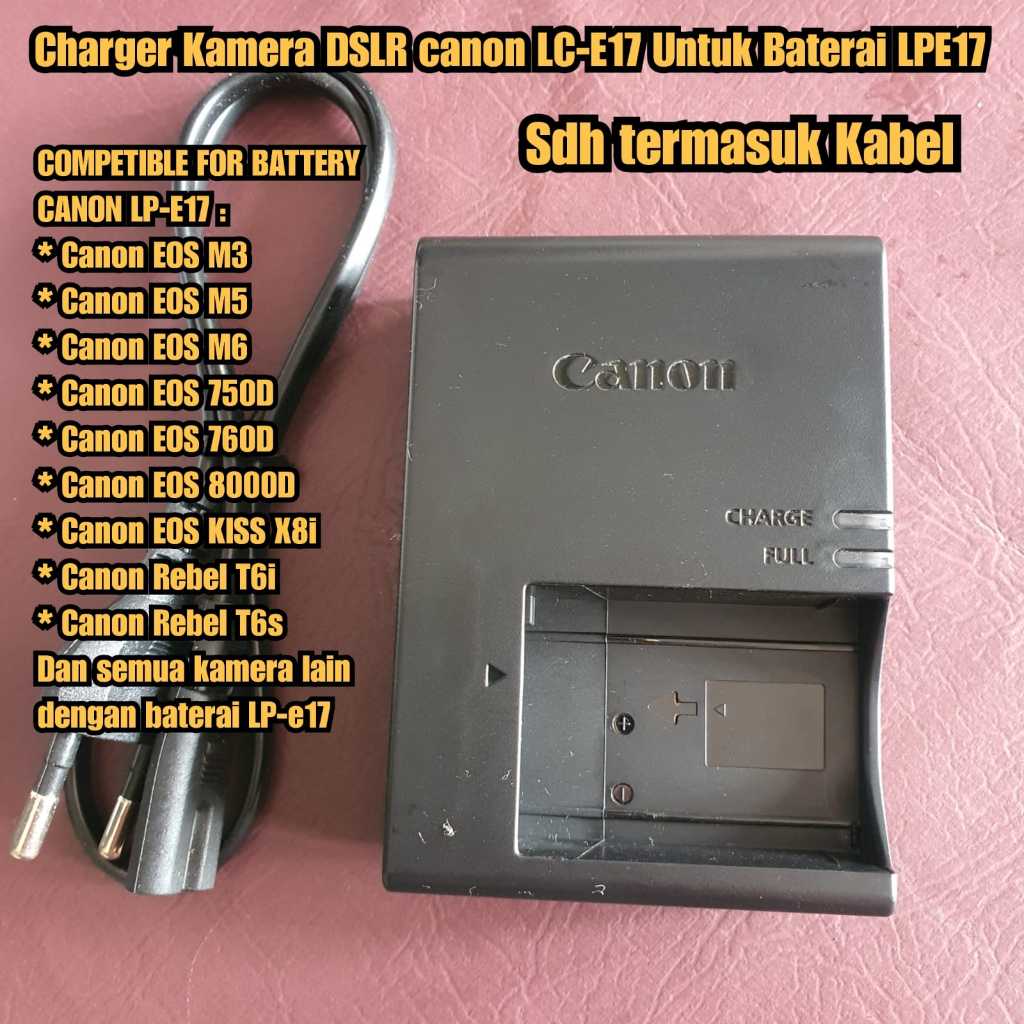 Jual Charger Kamera dslr LCe17 Charger Canon LCE17 For canon m3 m5 m6 ...