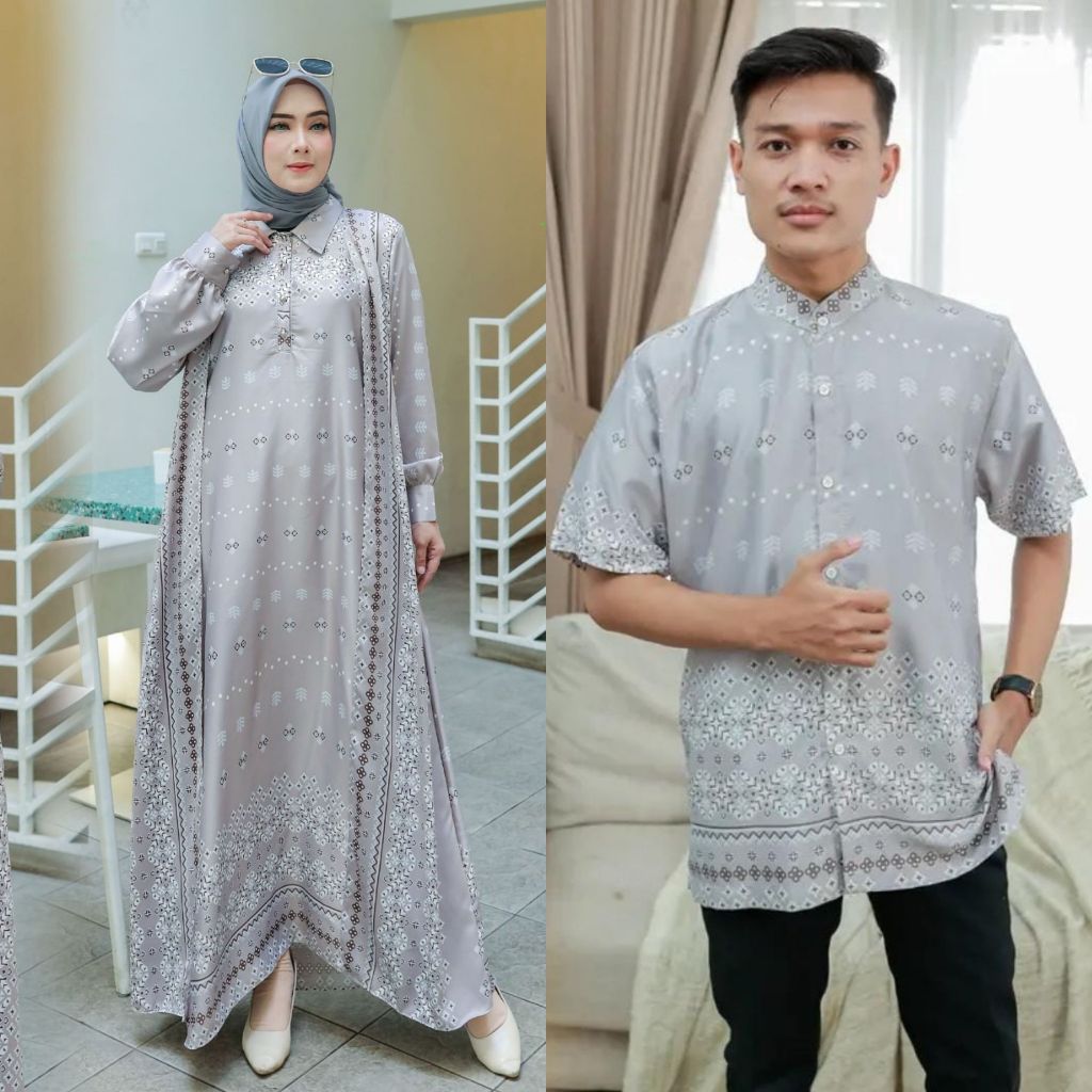 Jual Gamis Couple Suami Istri Serambit Keluarga Baju Muslim Pasangan ...