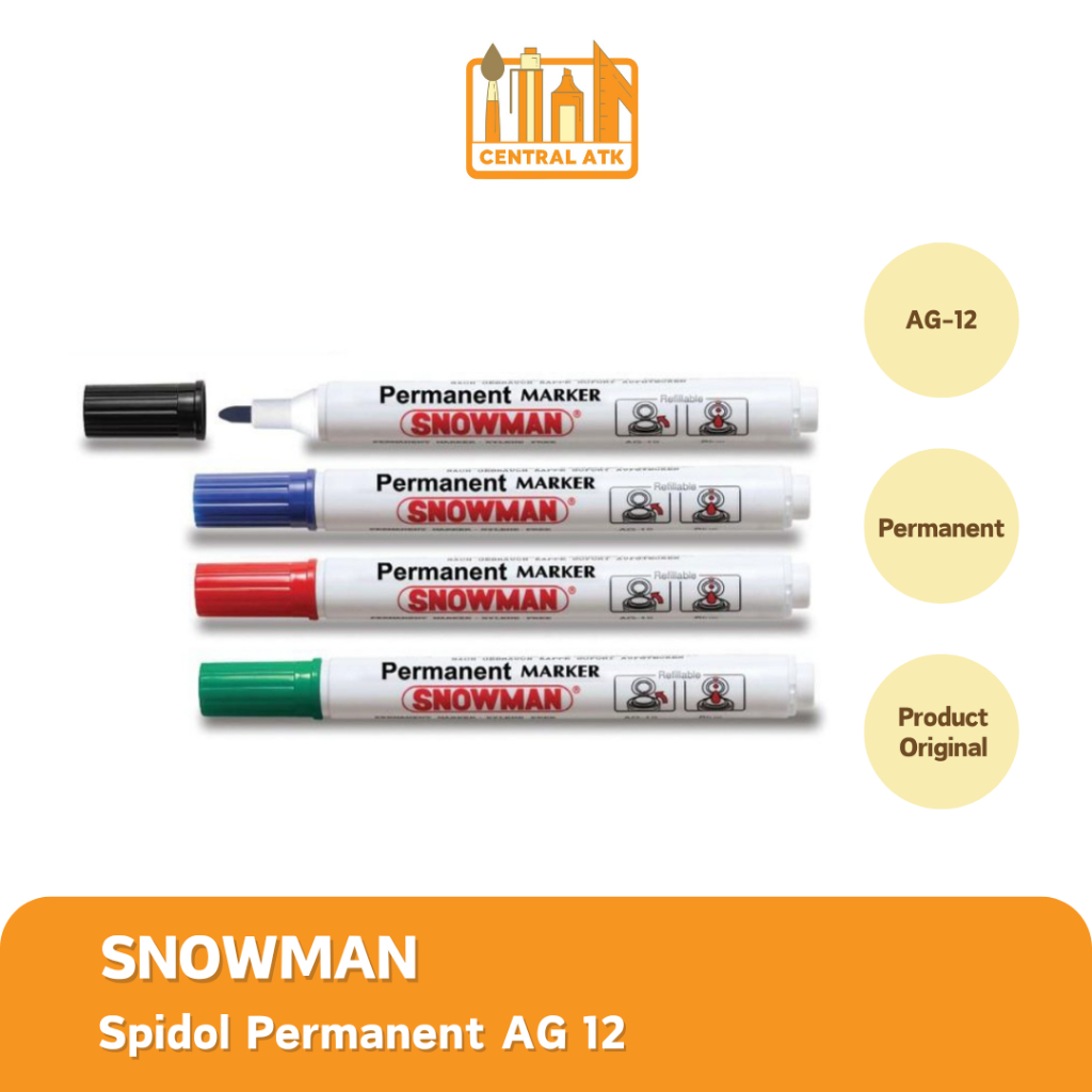 Jual SPIDOL SNOWMAN PERMANENT AG-12 | Shopee Indonesia
