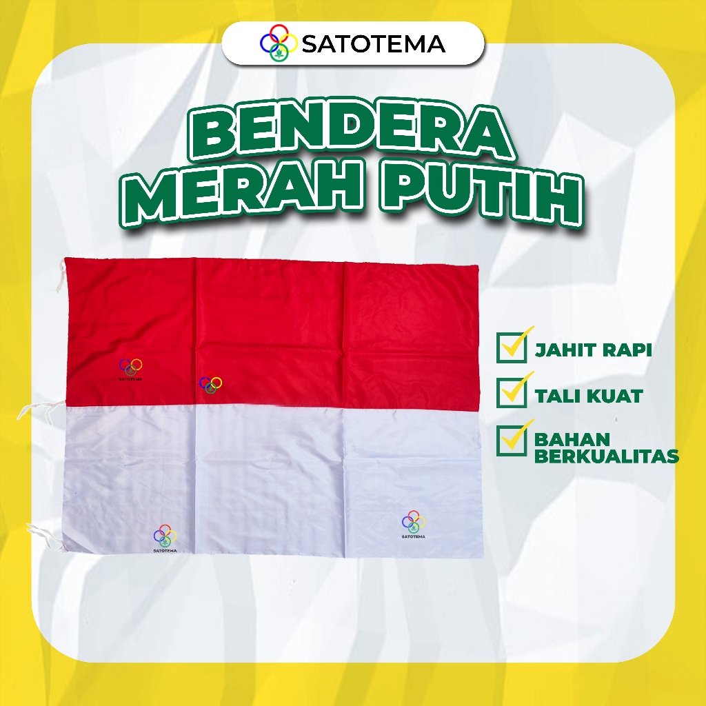 Jual Bendera Merah Putih Bahan Satin Bendera 17 an Bendera Indonesia ...