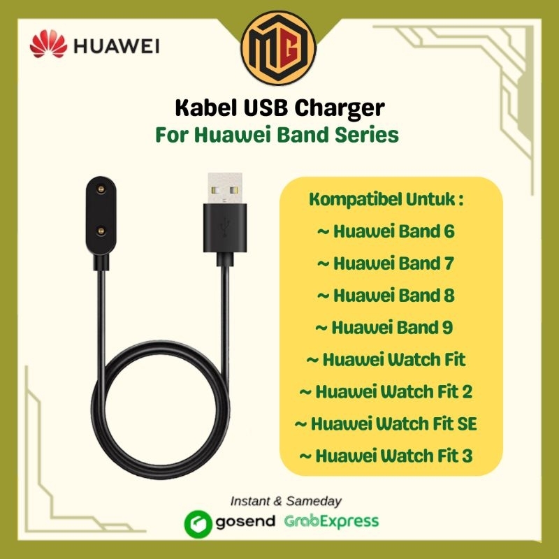 Jual Kabel Charger Huawei Band 9 8 7 6 / Watch Fit 3 2 1 SE New Mini ...