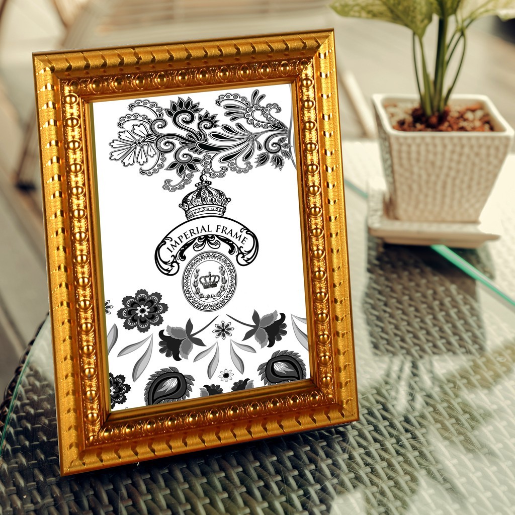 Jual Bingkai Frame Figura Foto 4R 10x15cm Gold & Silver | Shopee Indonesia