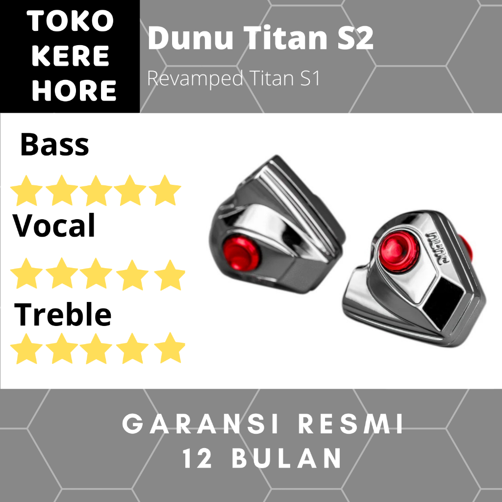 Jual Dunu Titan S2 In Ear Metal Earphone Single Hi-Performance DD Dual-Chamber Dual-Magnetic ...