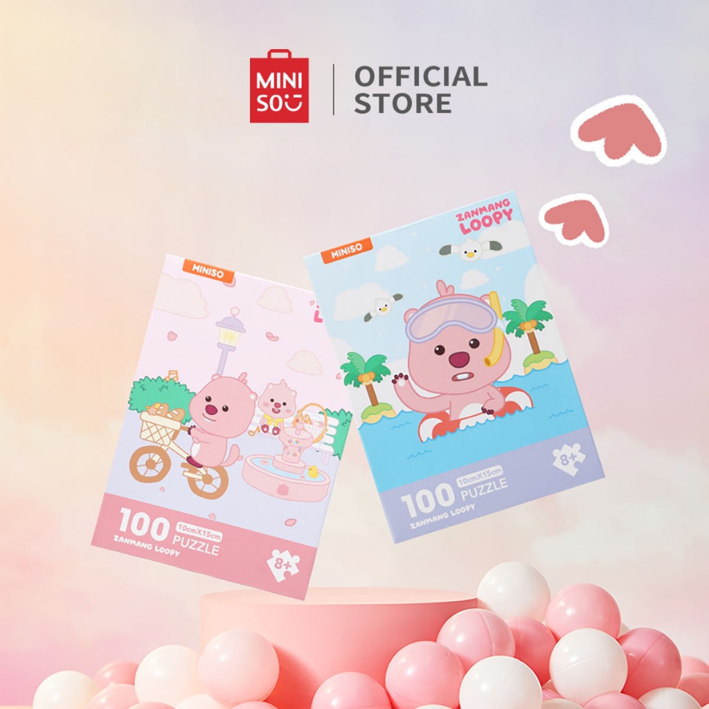 Jual Miniso x ZANMANG Loopy Collection Puzzles 100-Piece Photo Frame ...